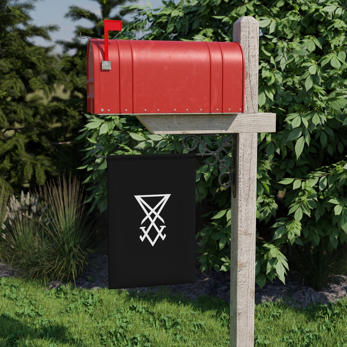 Sigil of Lucifer Satanic Goth Garden Banner - Etsy