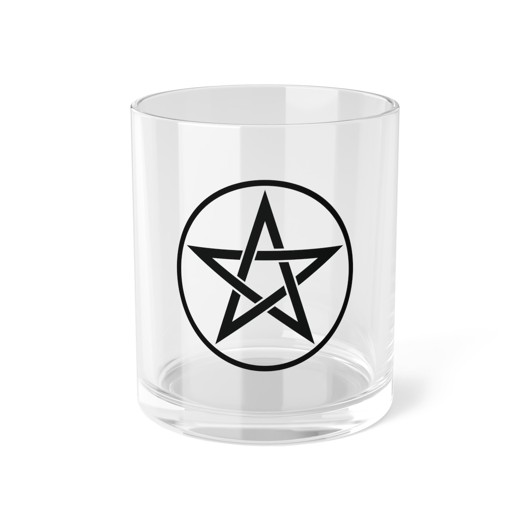 Wiccan Pentagram Goth Occult Bar Glass - Etsy