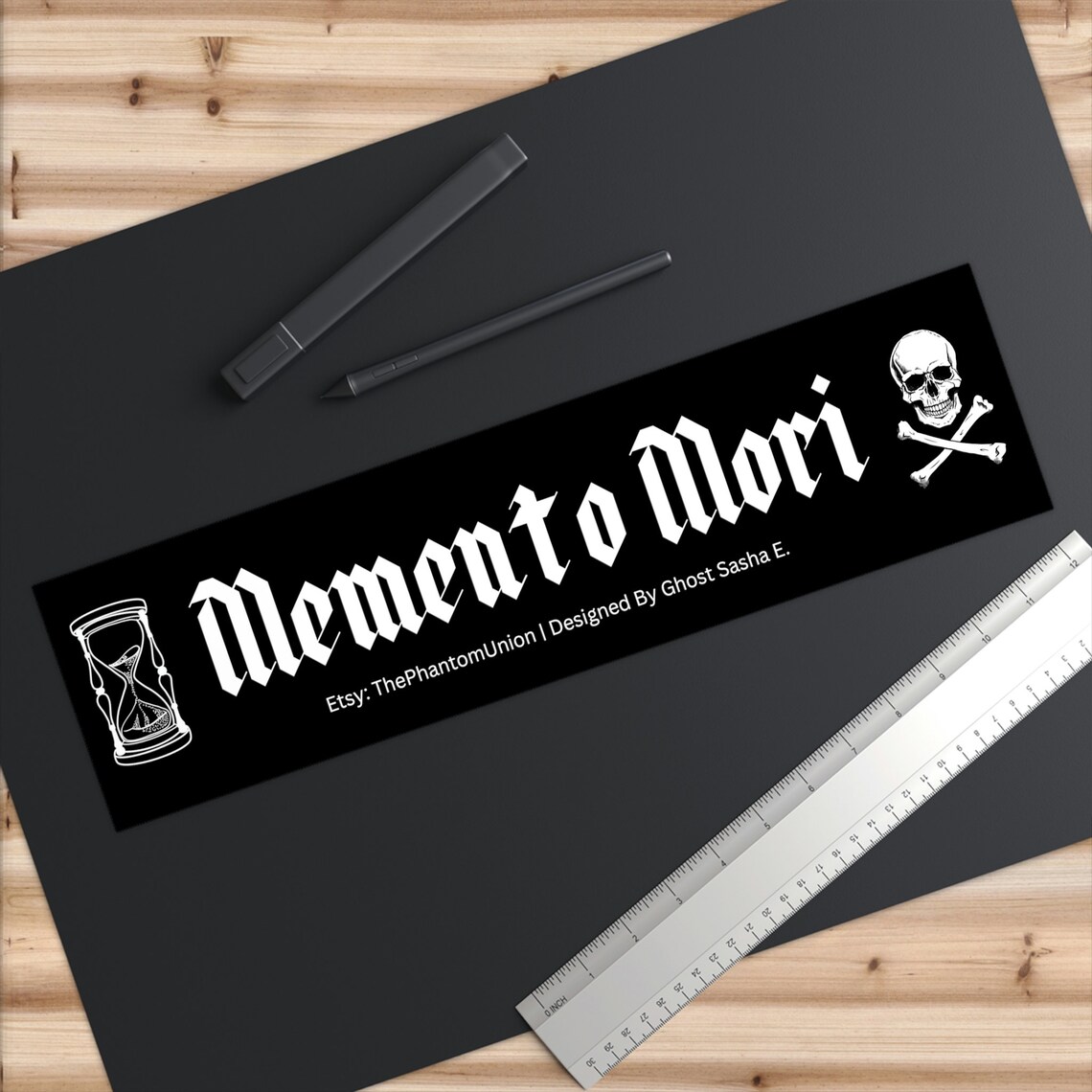 Memento Mori Gothic Bumper Stickers - Etsy