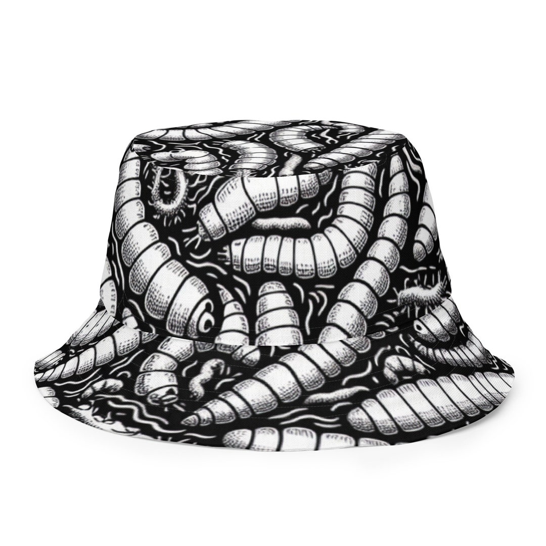 Maggots Goth Horror Zombie Themed Reversible Bucket Hat - Etsy
