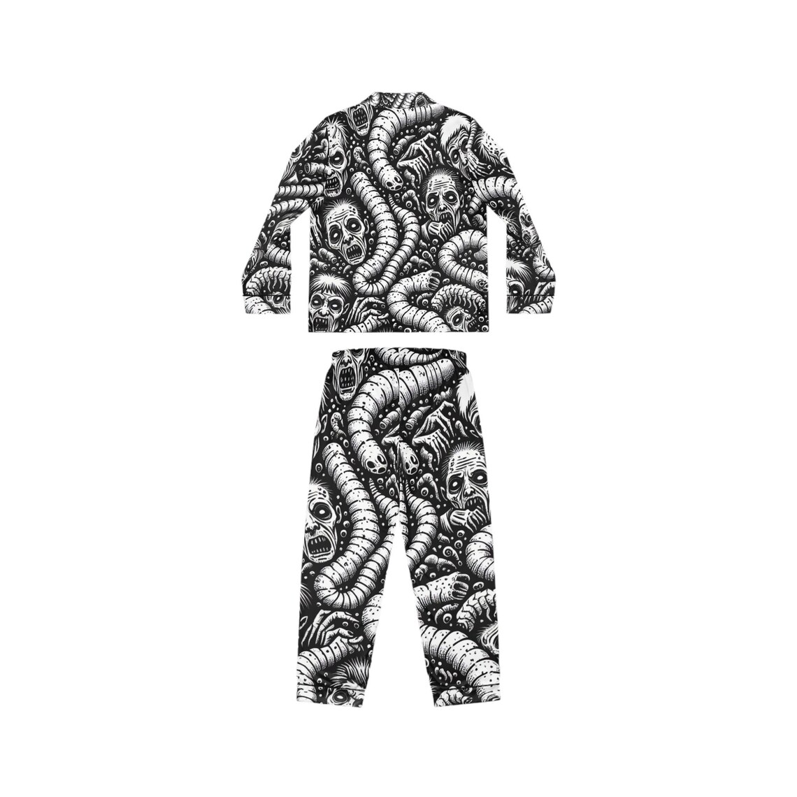 Zombies and Maggots Goth Women's Satin Pajamas (AOP) - Etsy