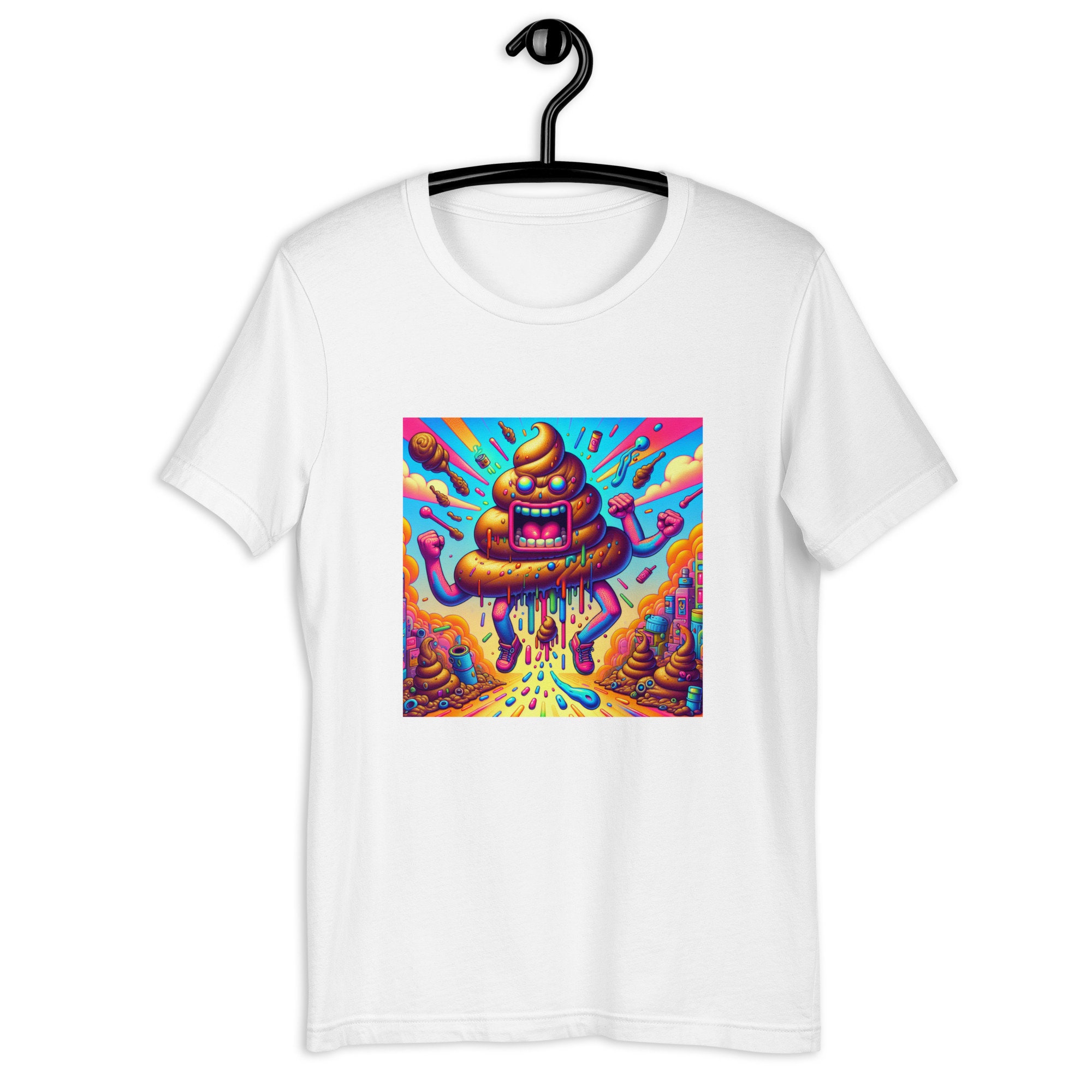 Crazy Poop Monster | Weird and Funny Unisex T-shirt - Etsy