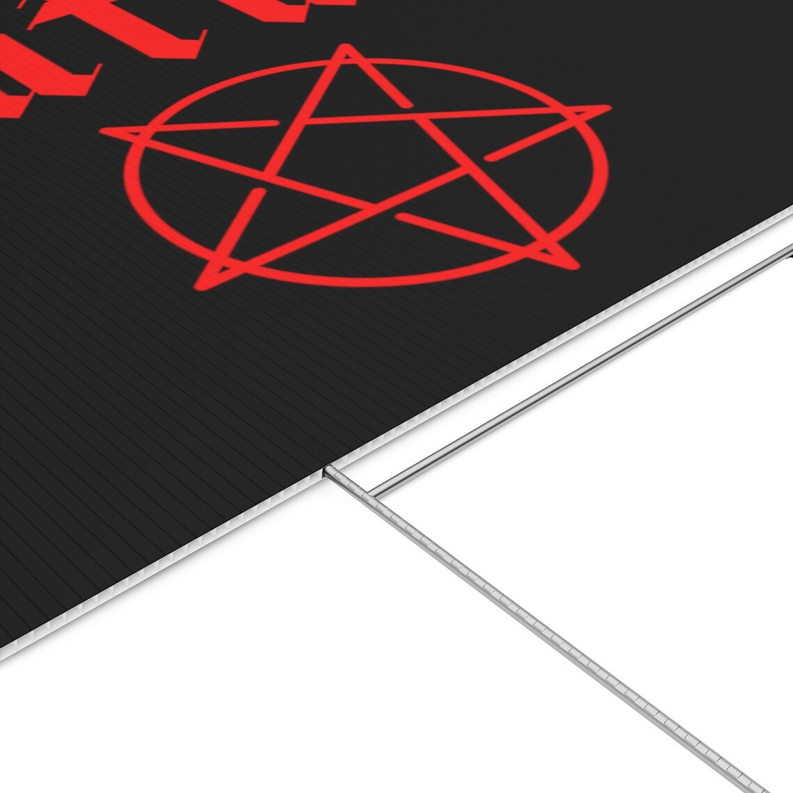 Satan Pentagram Yard Sign - Etsy