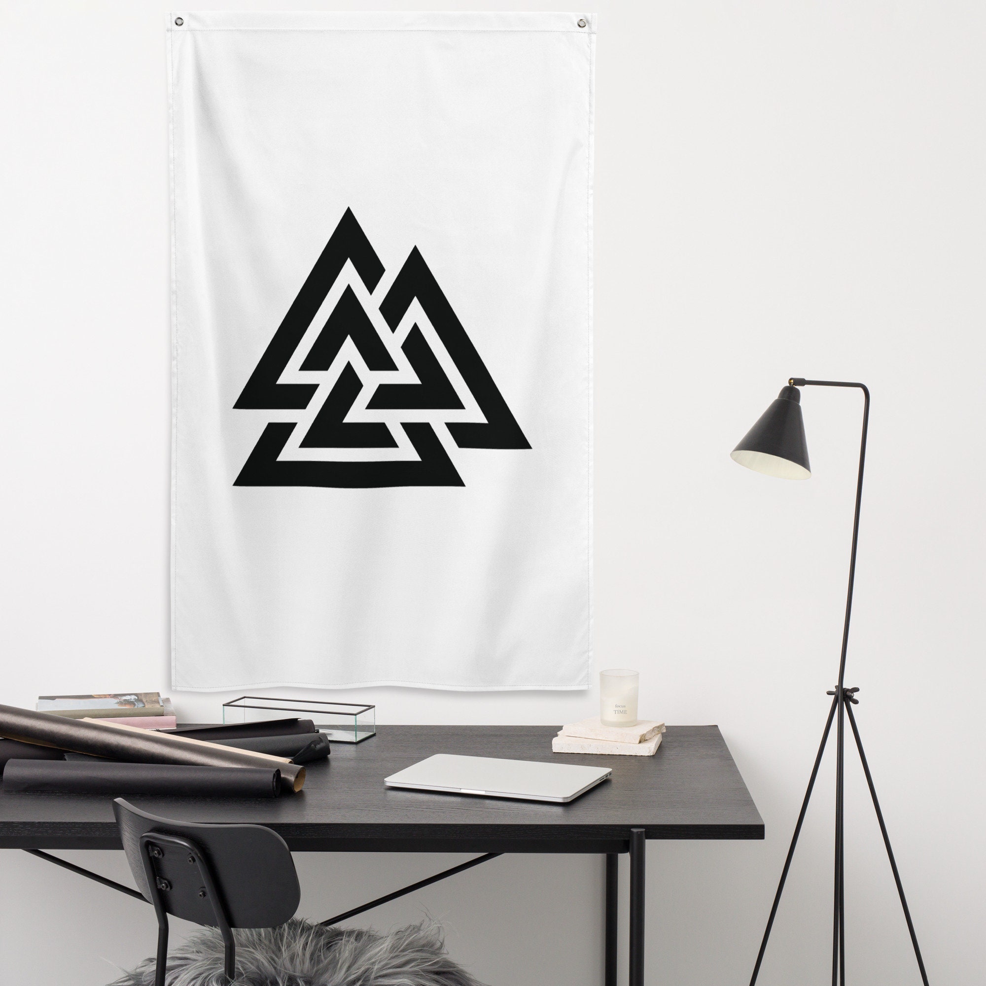 Valknut Viking Themed Flag - Etsy