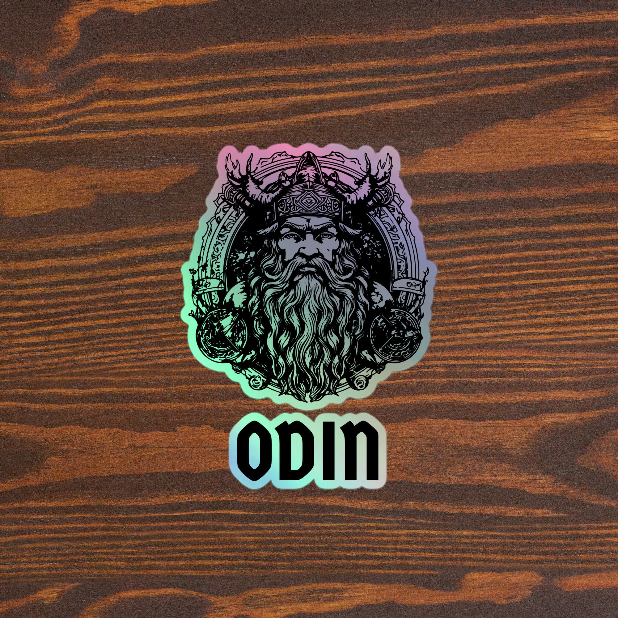 Odin Nores Mythology Viking Holographic Stickers - Etsy
