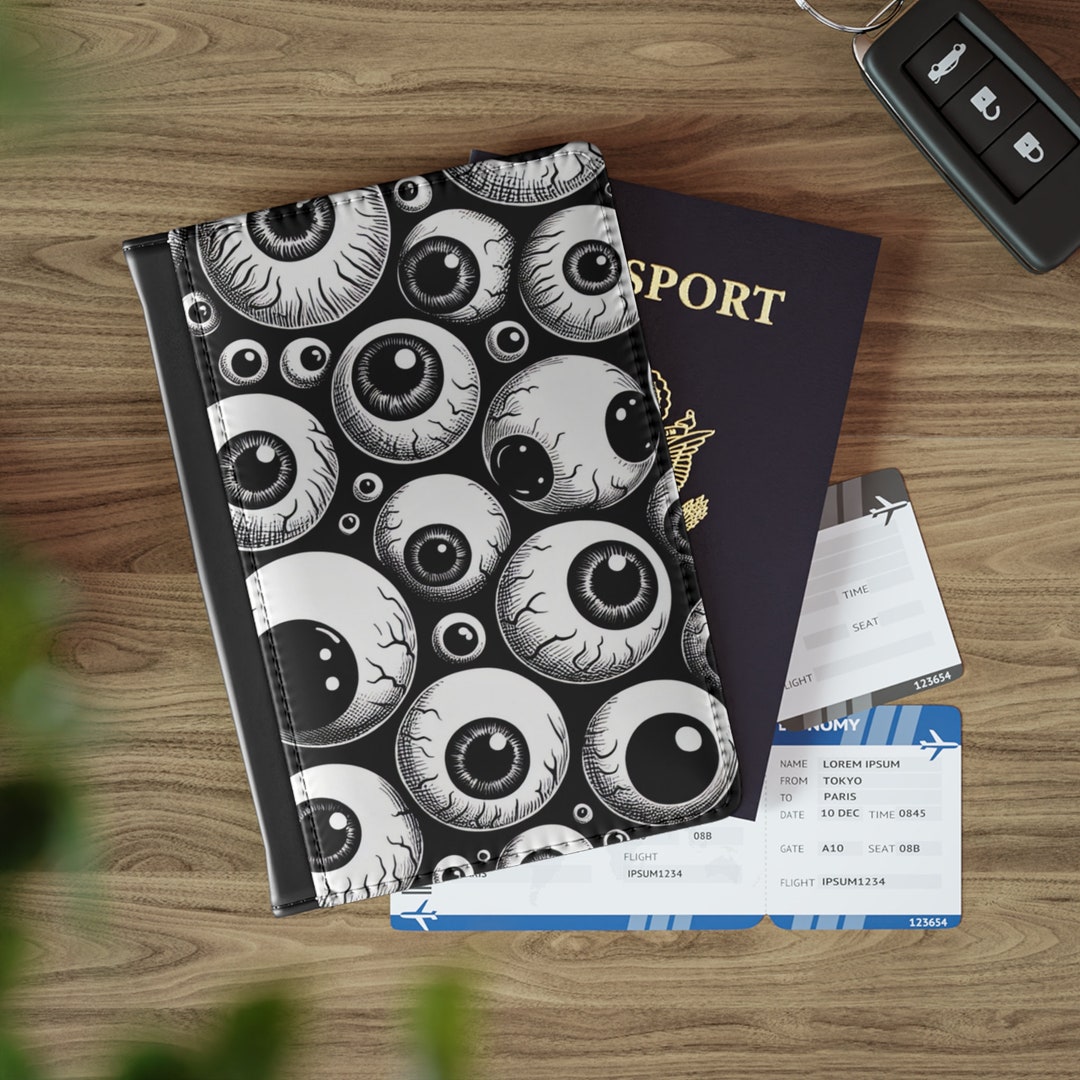 Eyeballs | Weird Goth Passport Cover - Etsy