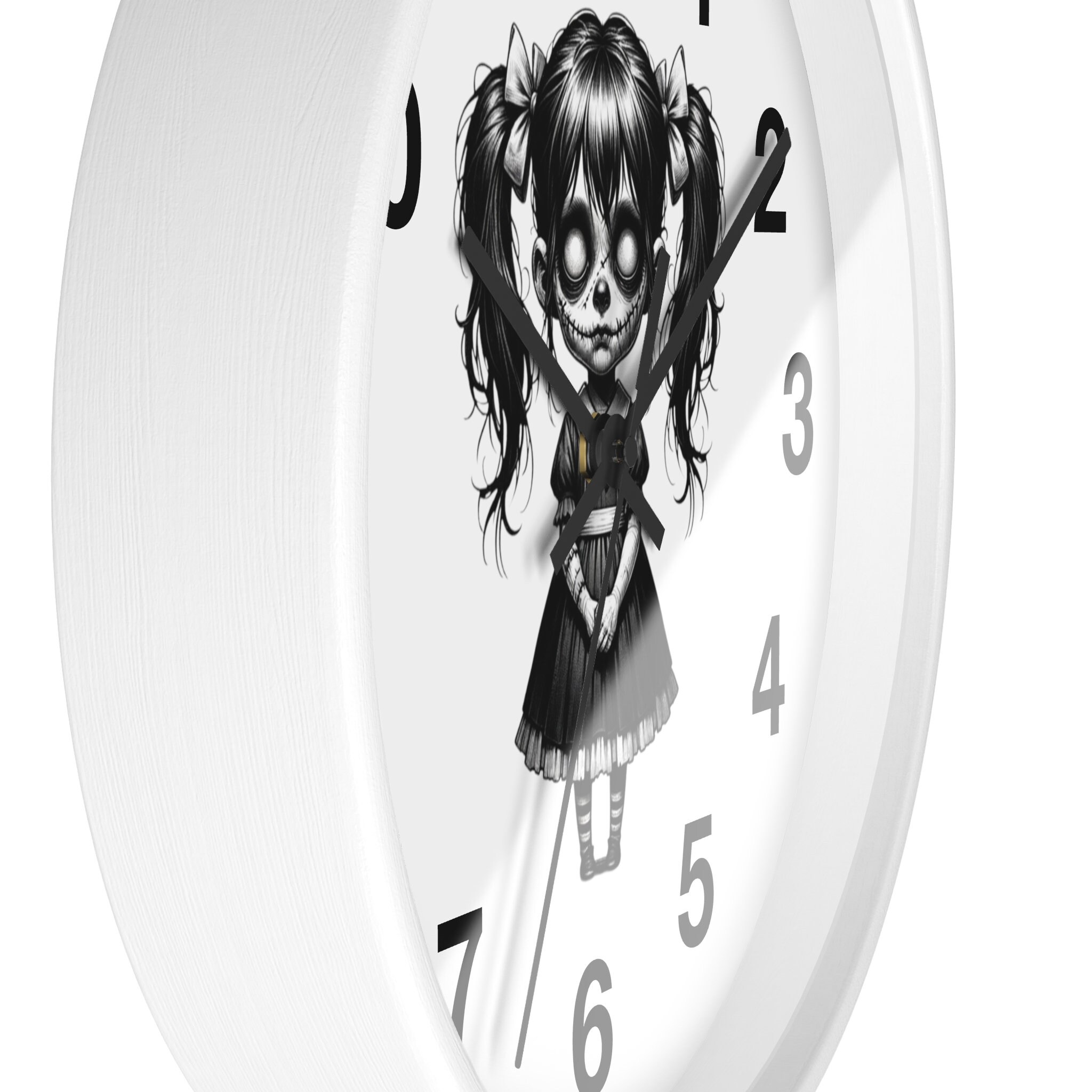 Zombie Goth Girl Goth Horror Themed Wall Clock - Etsy