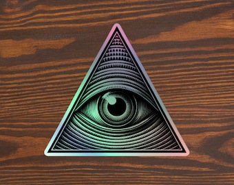 All Seeing Eye Vinyl 3 Sticker Celestial Sticker Spiritual Stickers ...