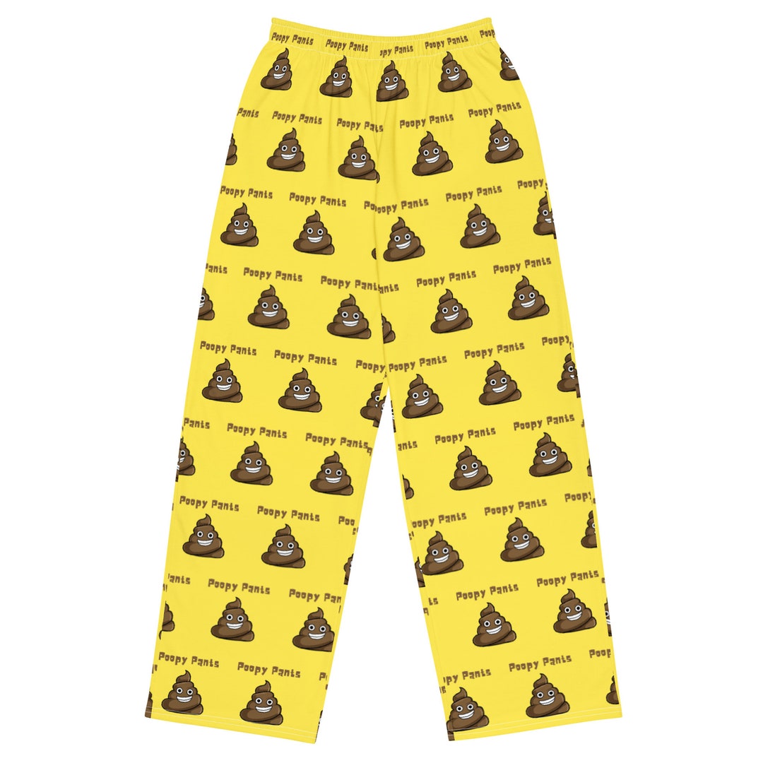 Poopy Pants Funny and Wired All-over Print Unisex Wide-leg Pants - Etsy