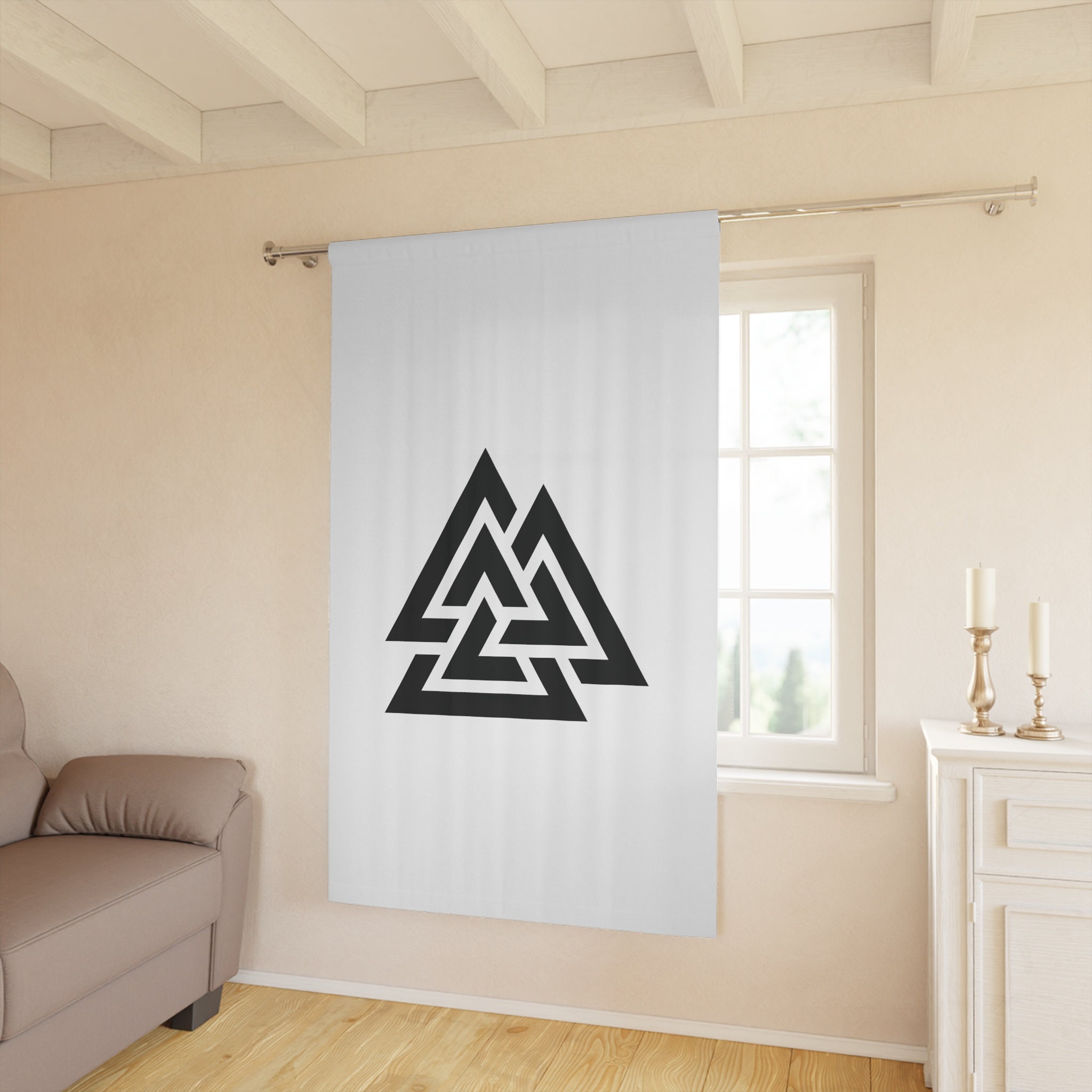 Valknut Viking Themed Window Curtains (1 Piece) - Etsy