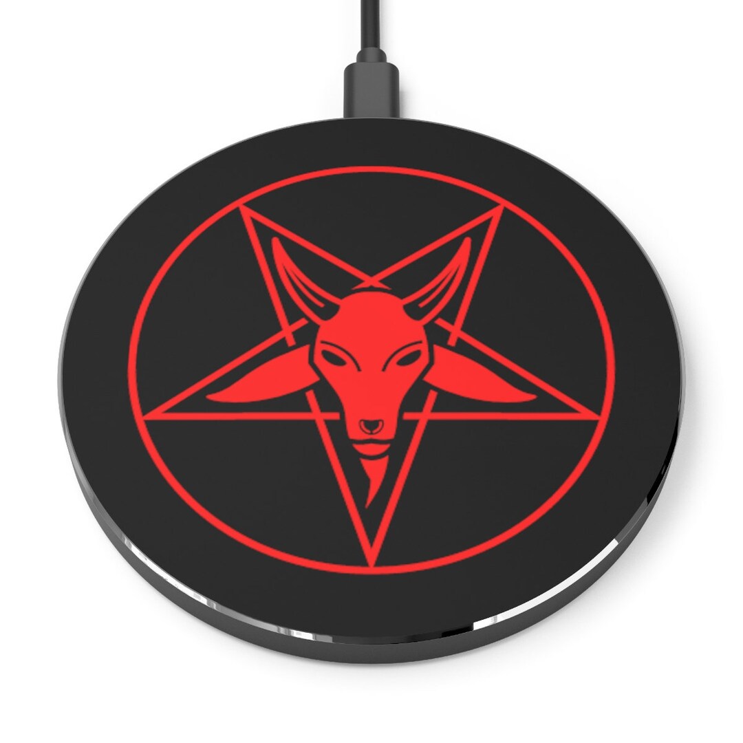 Sigil of Baphomet Pentagram Goat Wireless Charger - Etsy