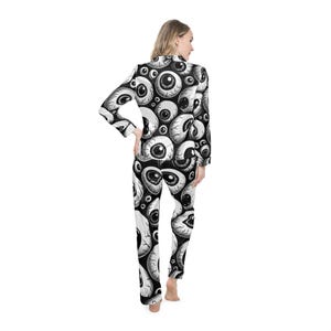 Eyeballs | Weird Goth Women's Satin Pajamas (AOP) - Etsy