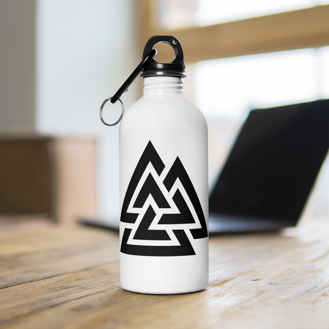 Valknut Viking Themed Stainless Steel Water Bottle - Etsy