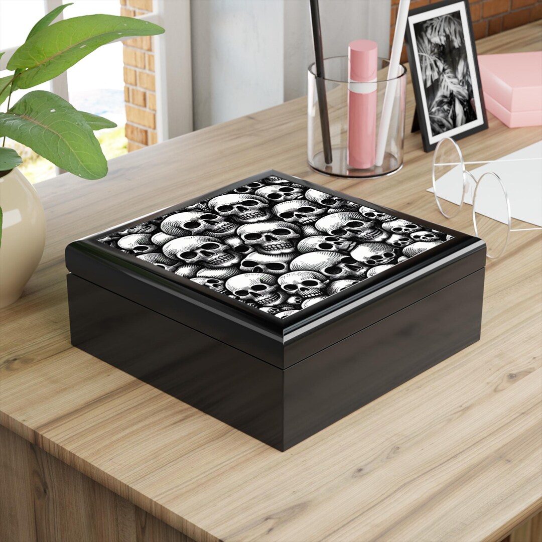 Gothic Skull Jewelry Box, Unique Storage for Accessories, Gothic Decor ...