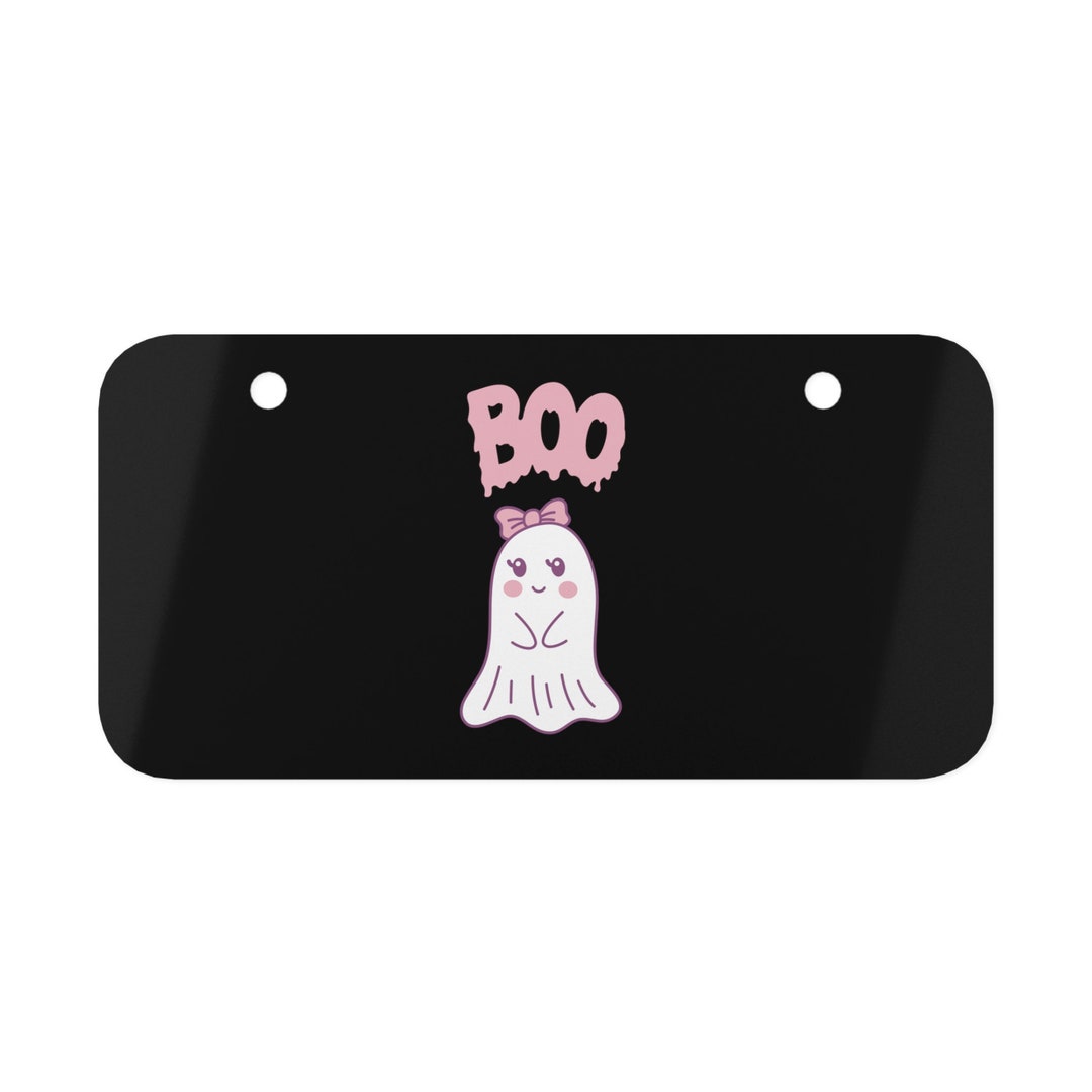 Cute Ghost Girl Boo Pastel Goth Mini License Plate - Etsy