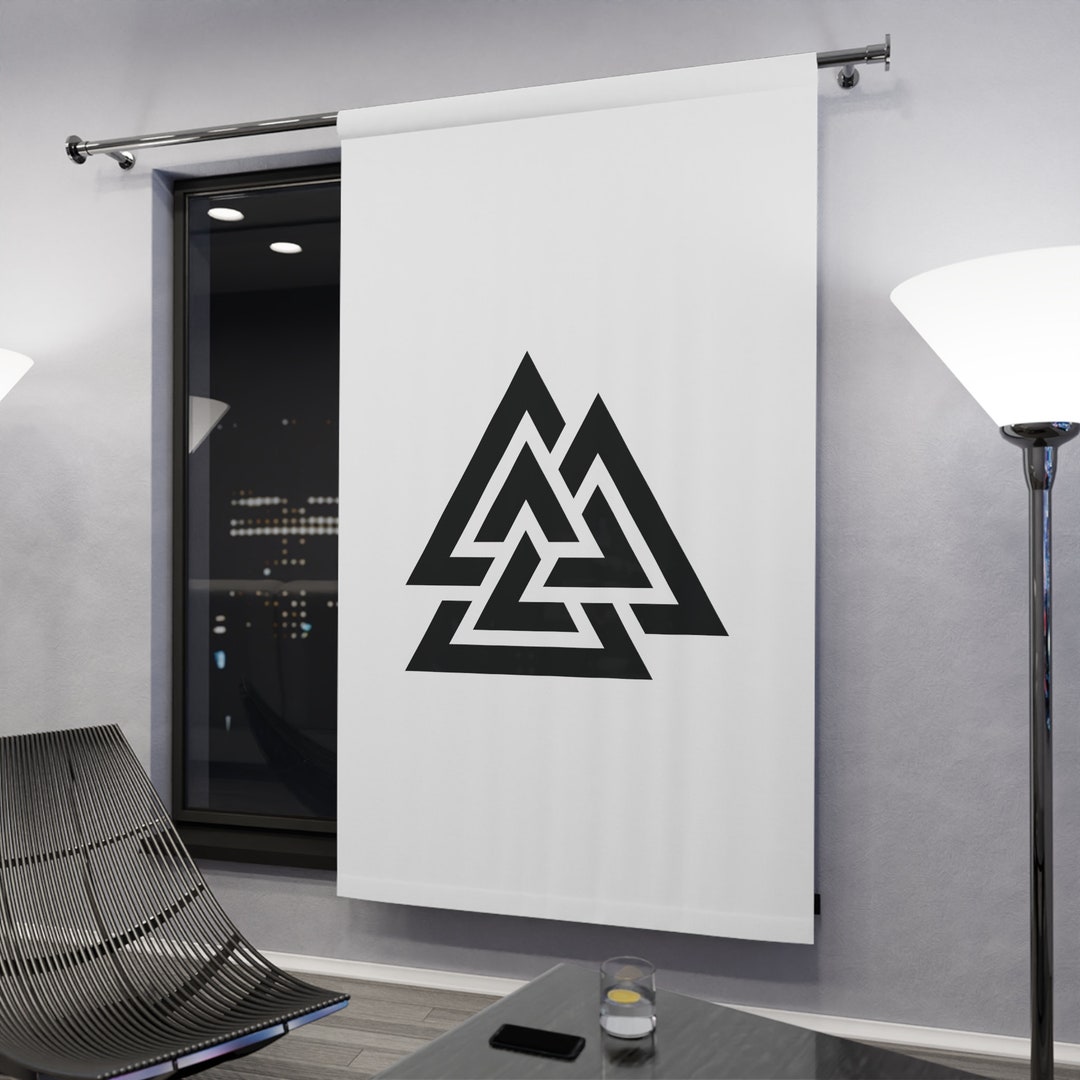 Valknut Viking Themed Window Curtains (1 Piece) - Etsy