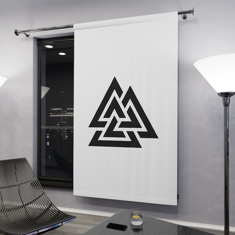 Valknut Viking Themed Window Curtains (1 Piece) - Etsy