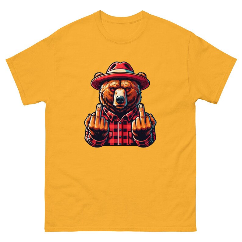 Grizzly Bear Giving the Middle Finger | Funny Great Outdoors Themed ...