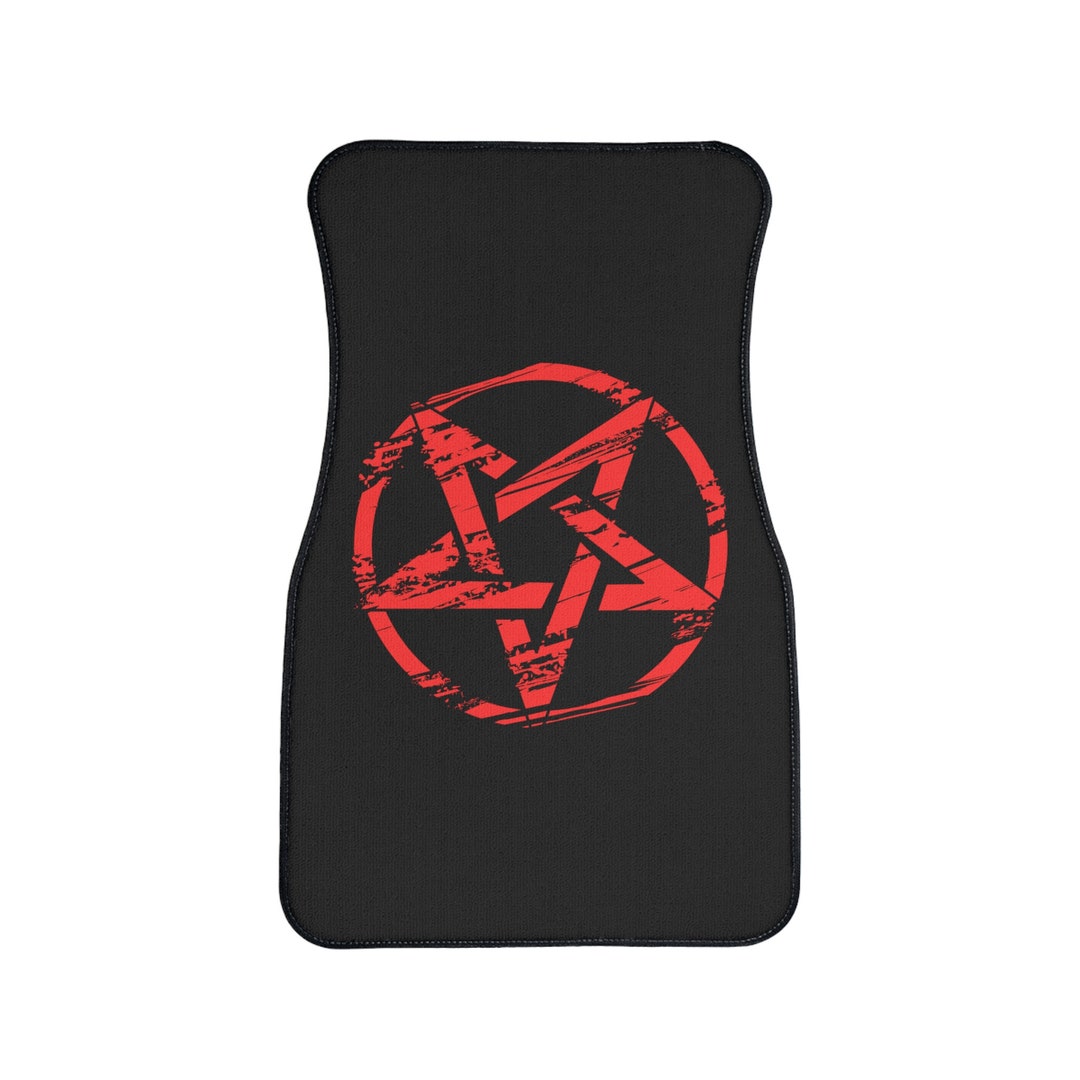 Inverted Red Pentagram Satanic Goth Car Floor Mats, 1pc - Etsy