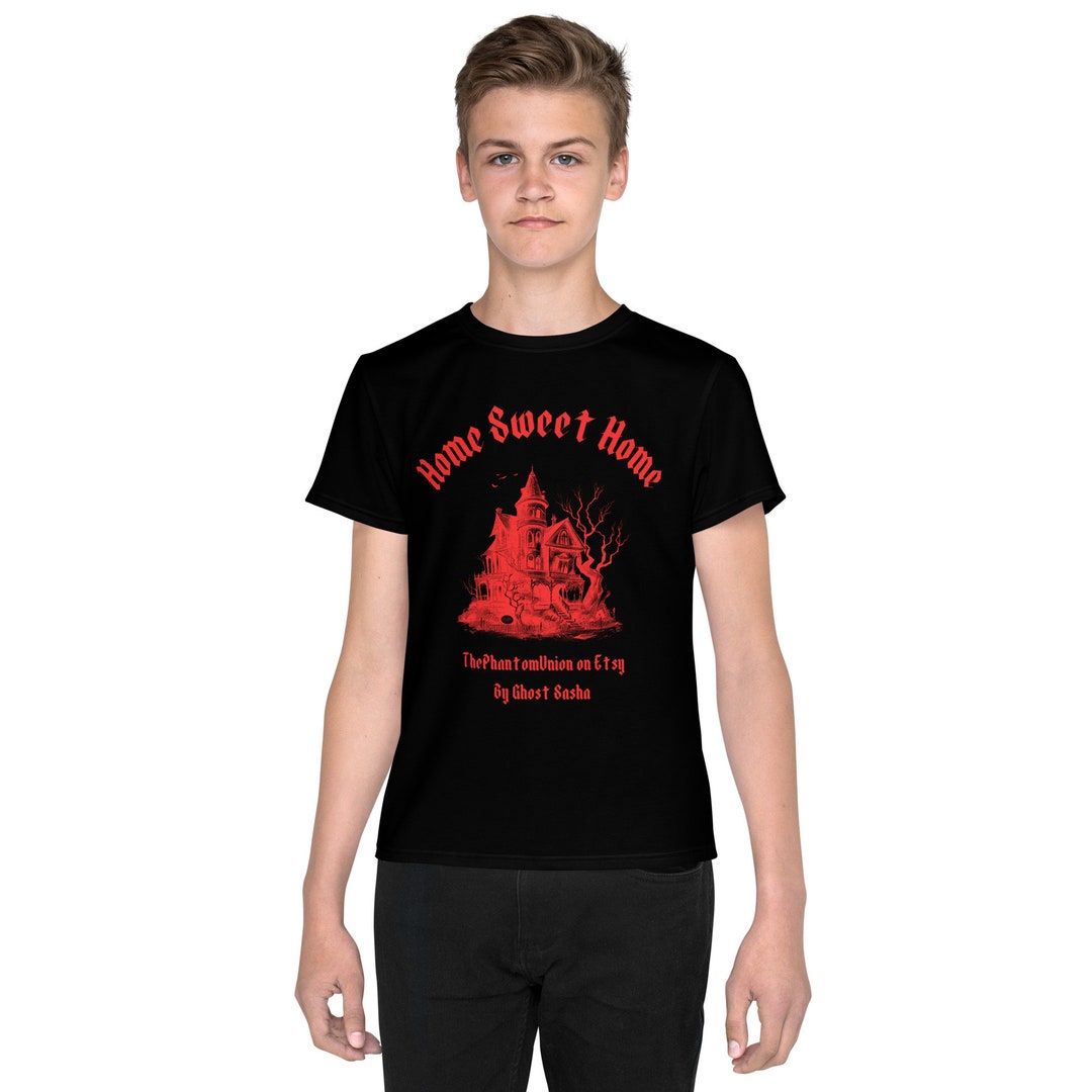 Home Sweet Home Haunted House Paranormal Youth Crew Neck T-shirt - Etsy