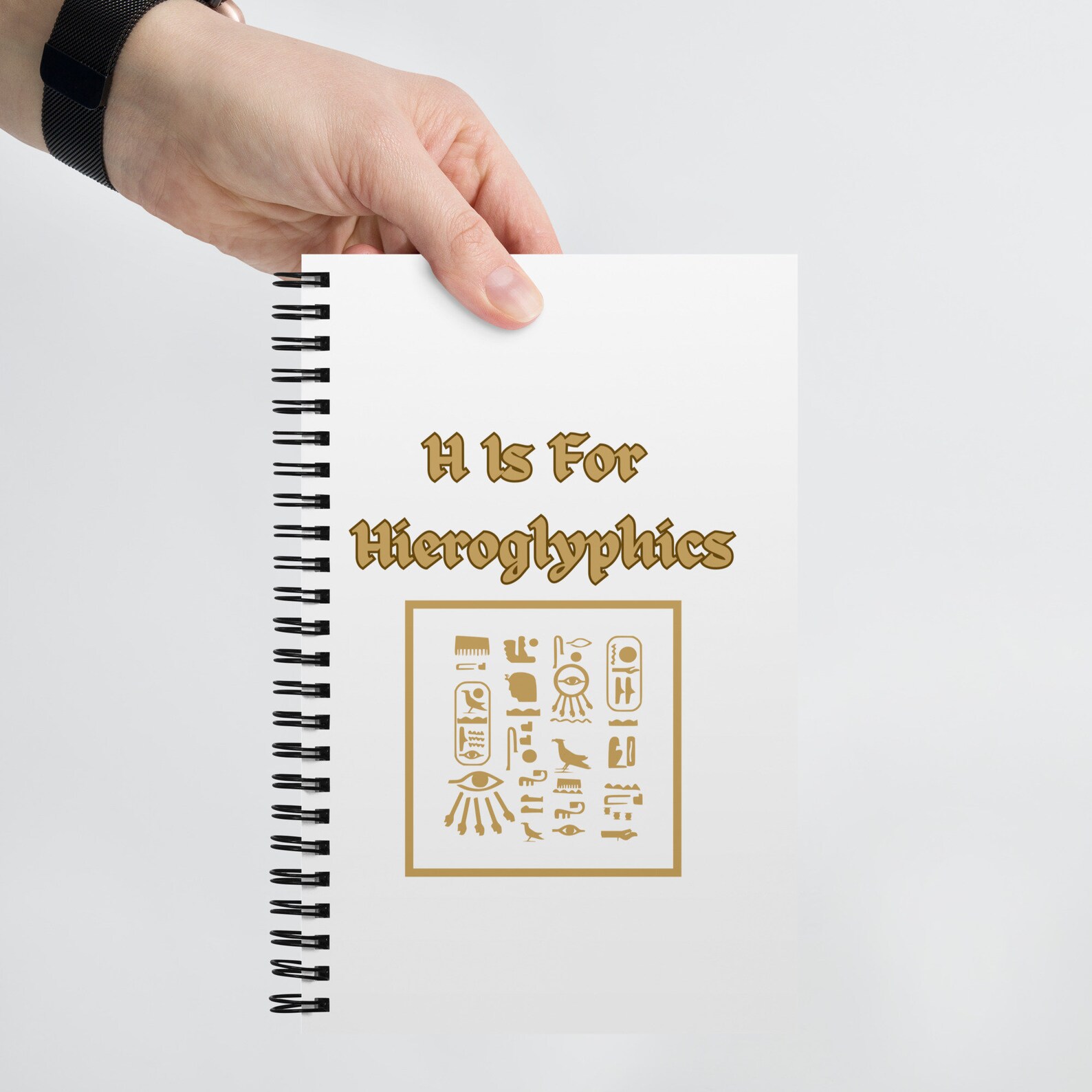 H is for Hieroglyphics | Ancient Egyptian Themed Spiral Notebook {back ...