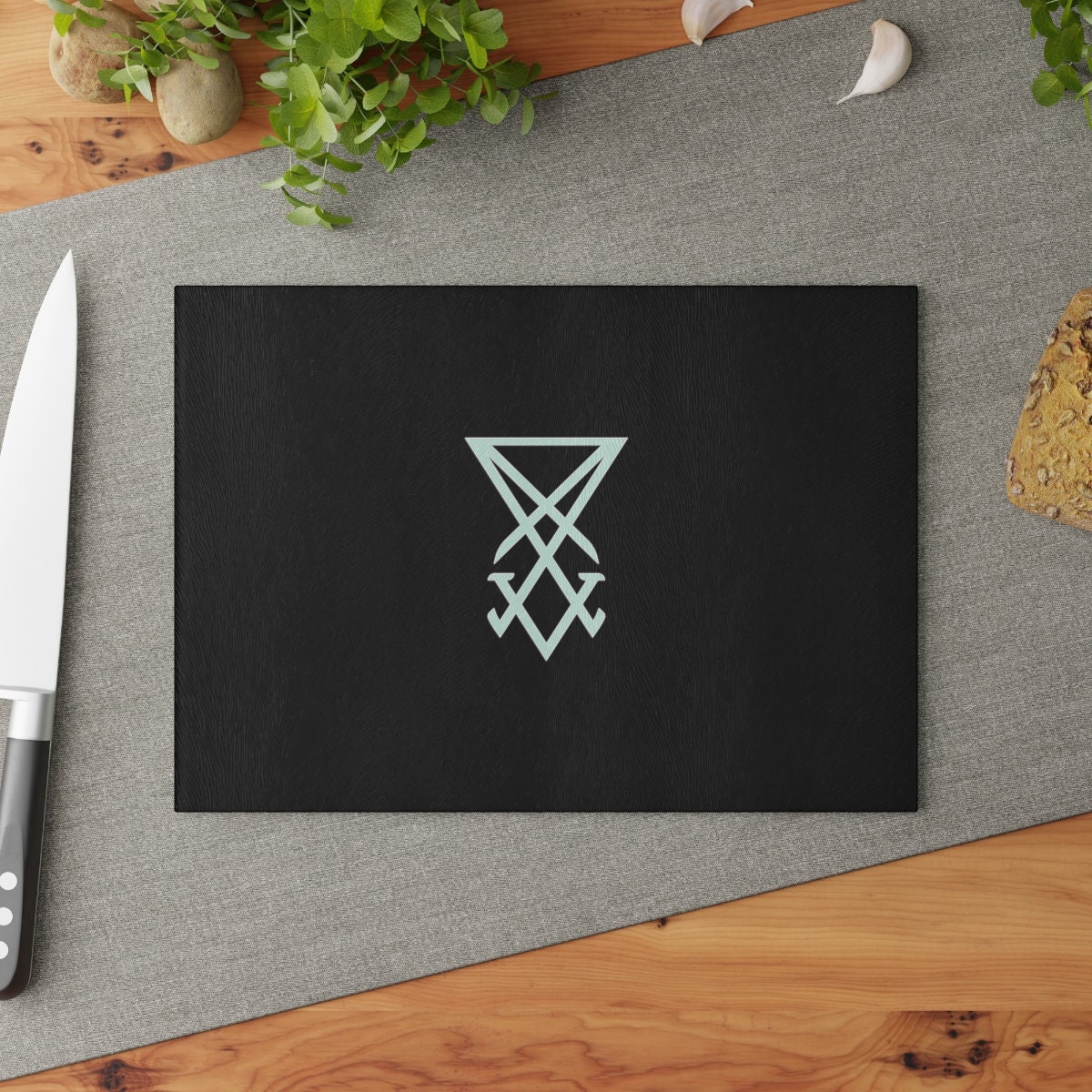 Sigil of Lucifer Goth Satanic Glass Cutting Board - Etsy
