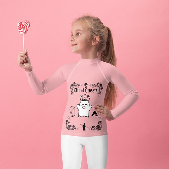 Ghost Queen Girls Pastel Goth Kids Rash Guard - Etsy