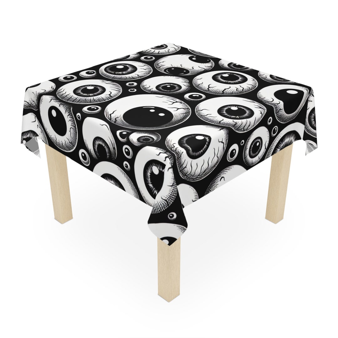 Eyeballs | Weird Goth Tablecloth - Etsy