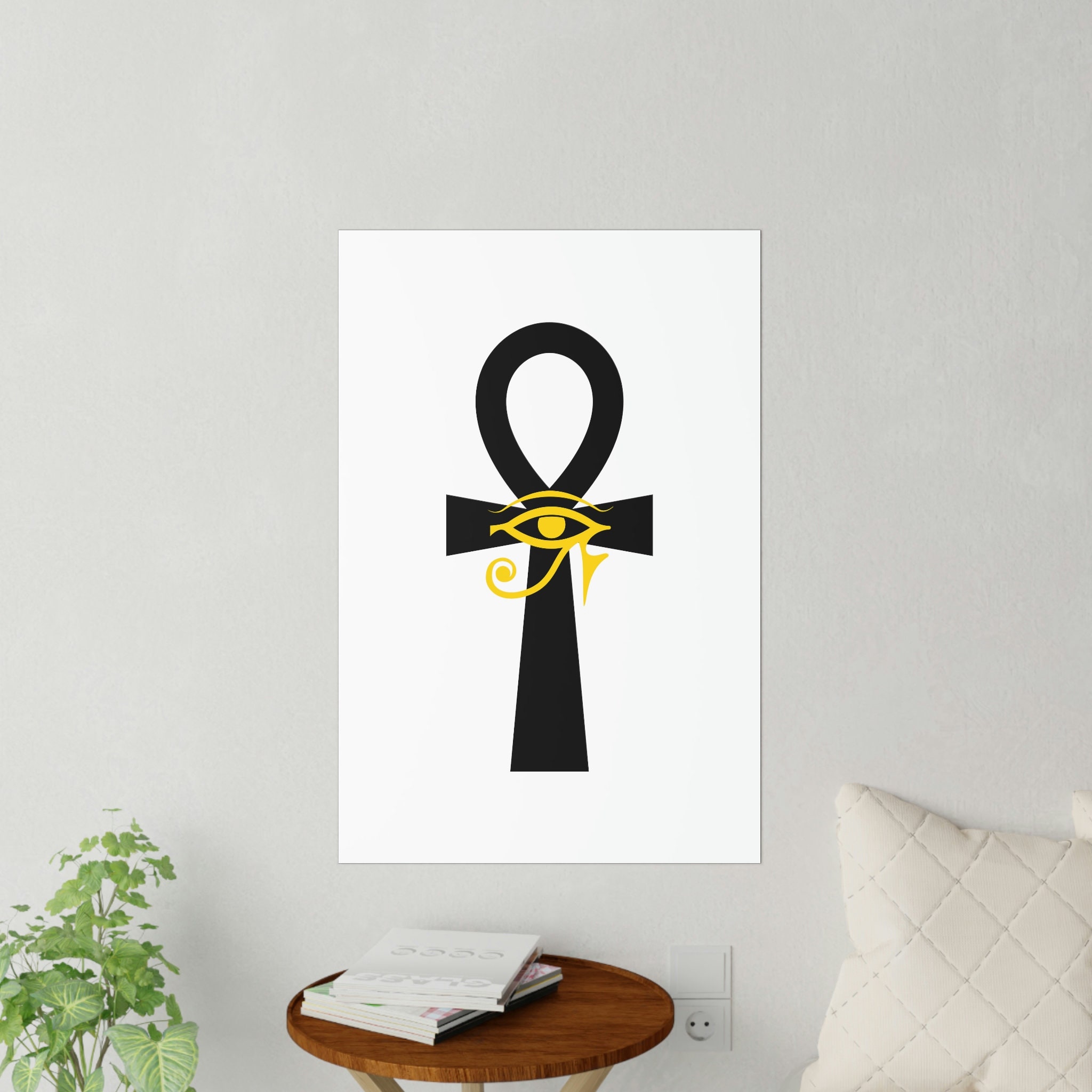 Ankh and Eye of Horus Ancient Egyptian Themed Wall Decals - Etsy