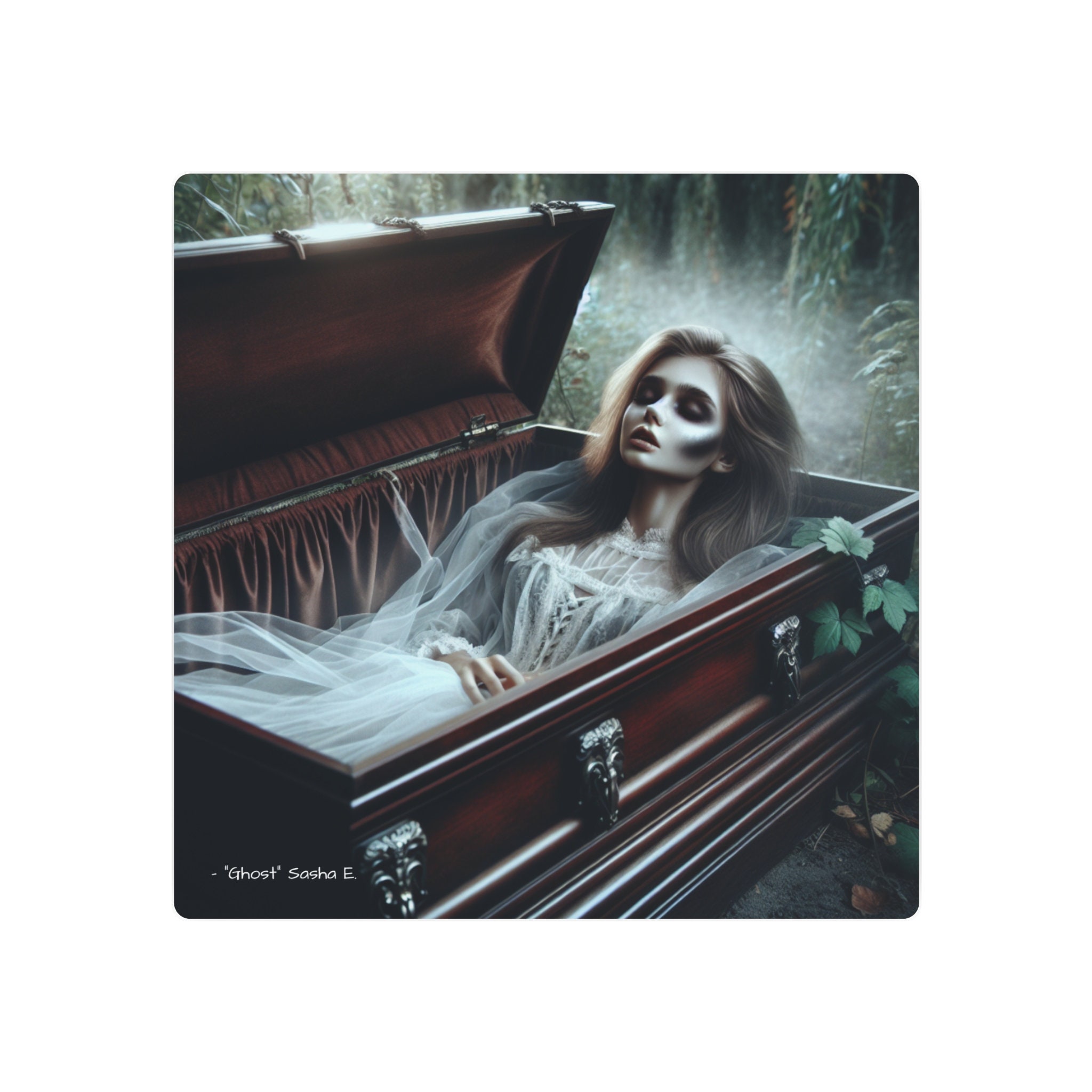 Casket Girl Creepy Gothic Metal Art Sign - Etsy