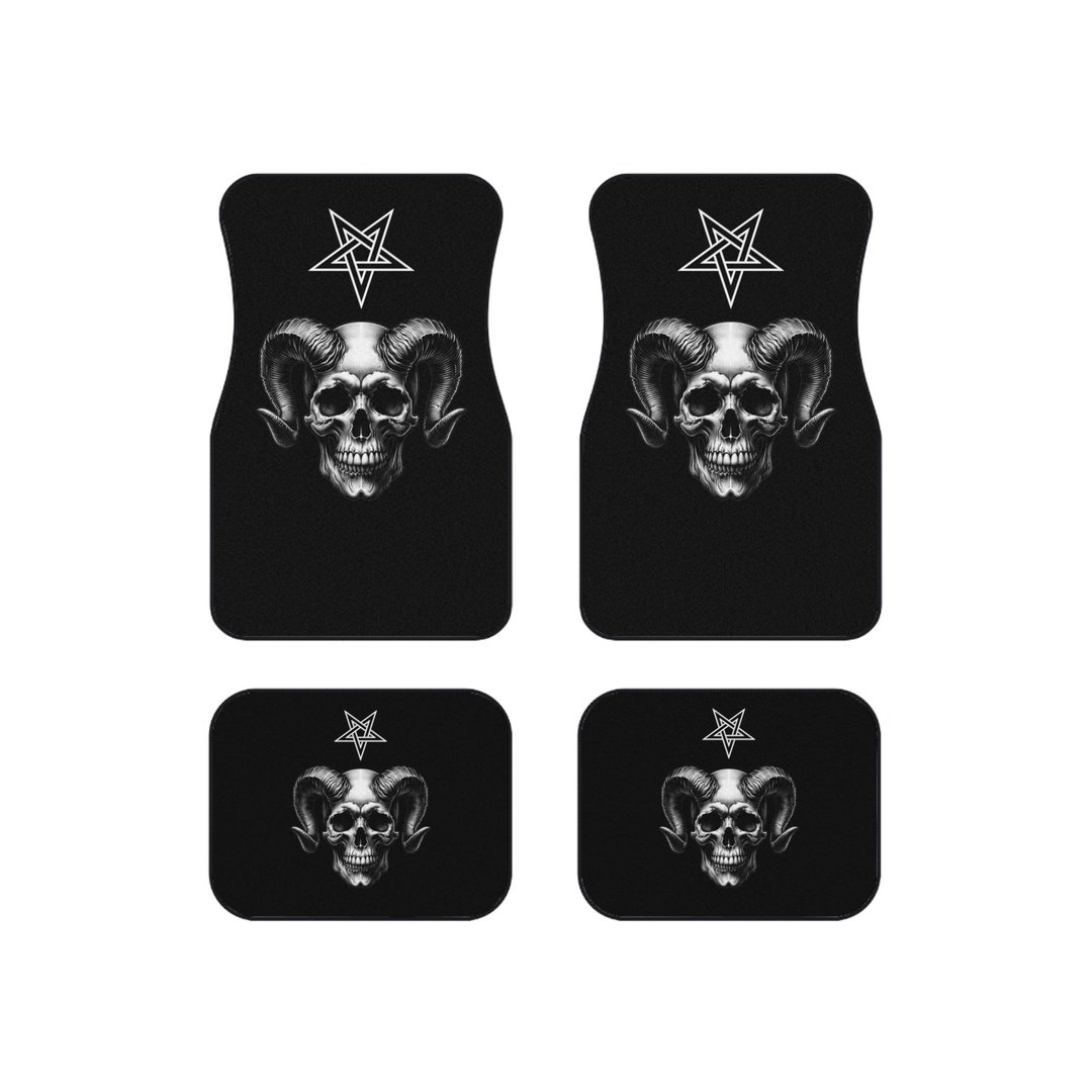 Satanic Ram Horned Skull Goth Car Mats set of 4 - Etsy