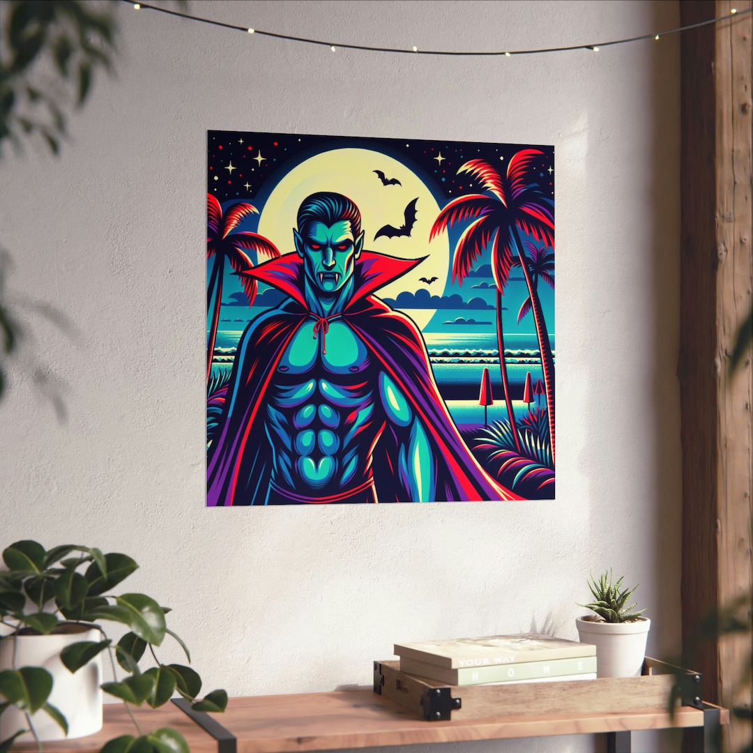 Vampire at the Beach Matte Posters - Etsy