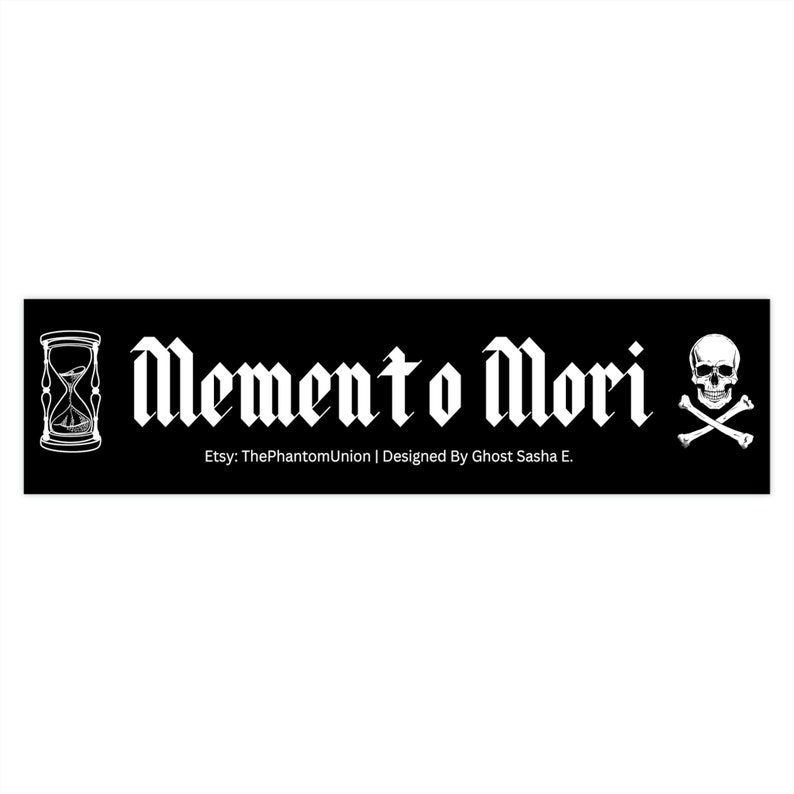 Memento Mori Gothic Bumper Stickers - Etsy