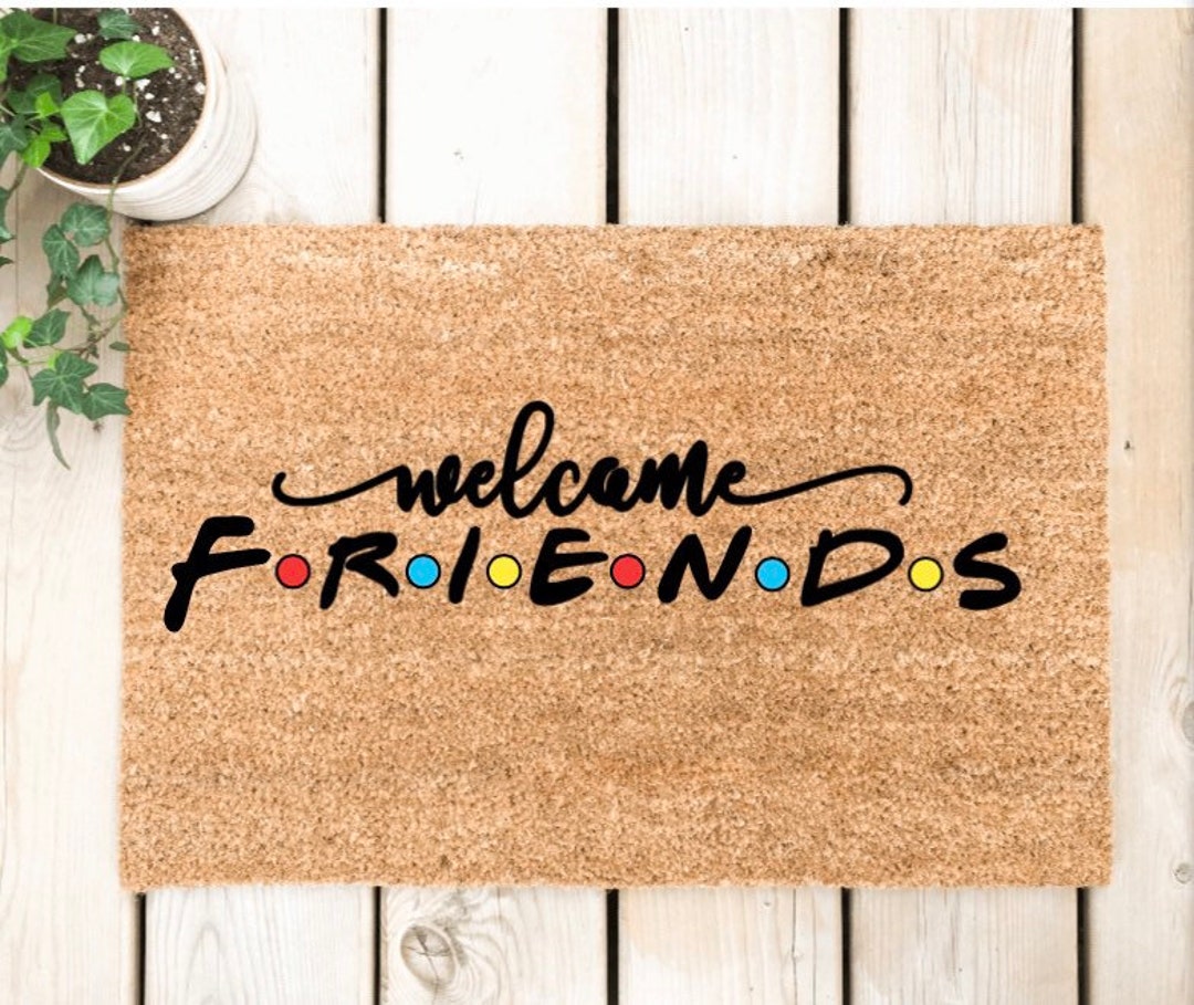 Welcome Friends Door Mat - Etsy