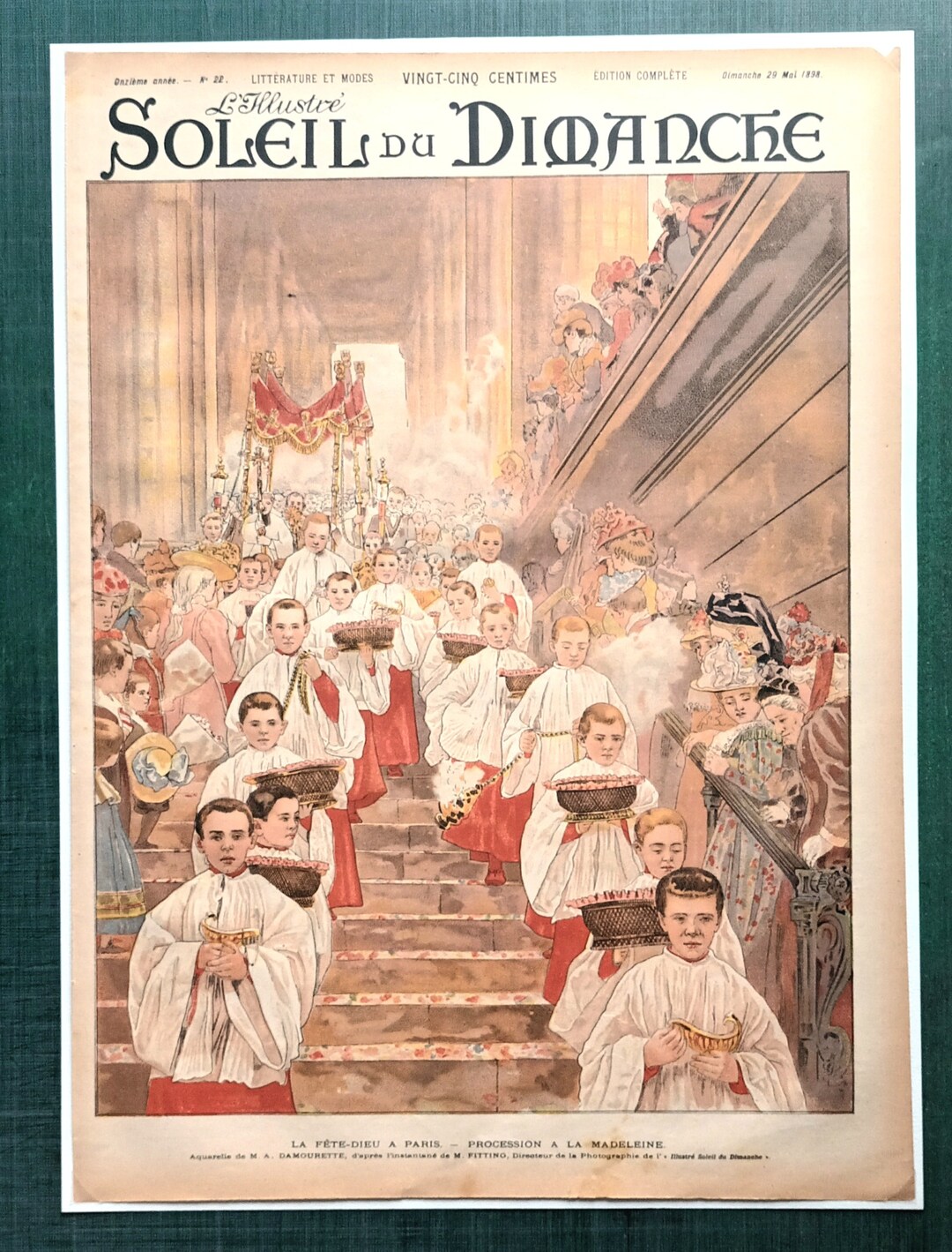 La Fète-dieu in Paris Procession Church of the Madeleine Beautiful ...