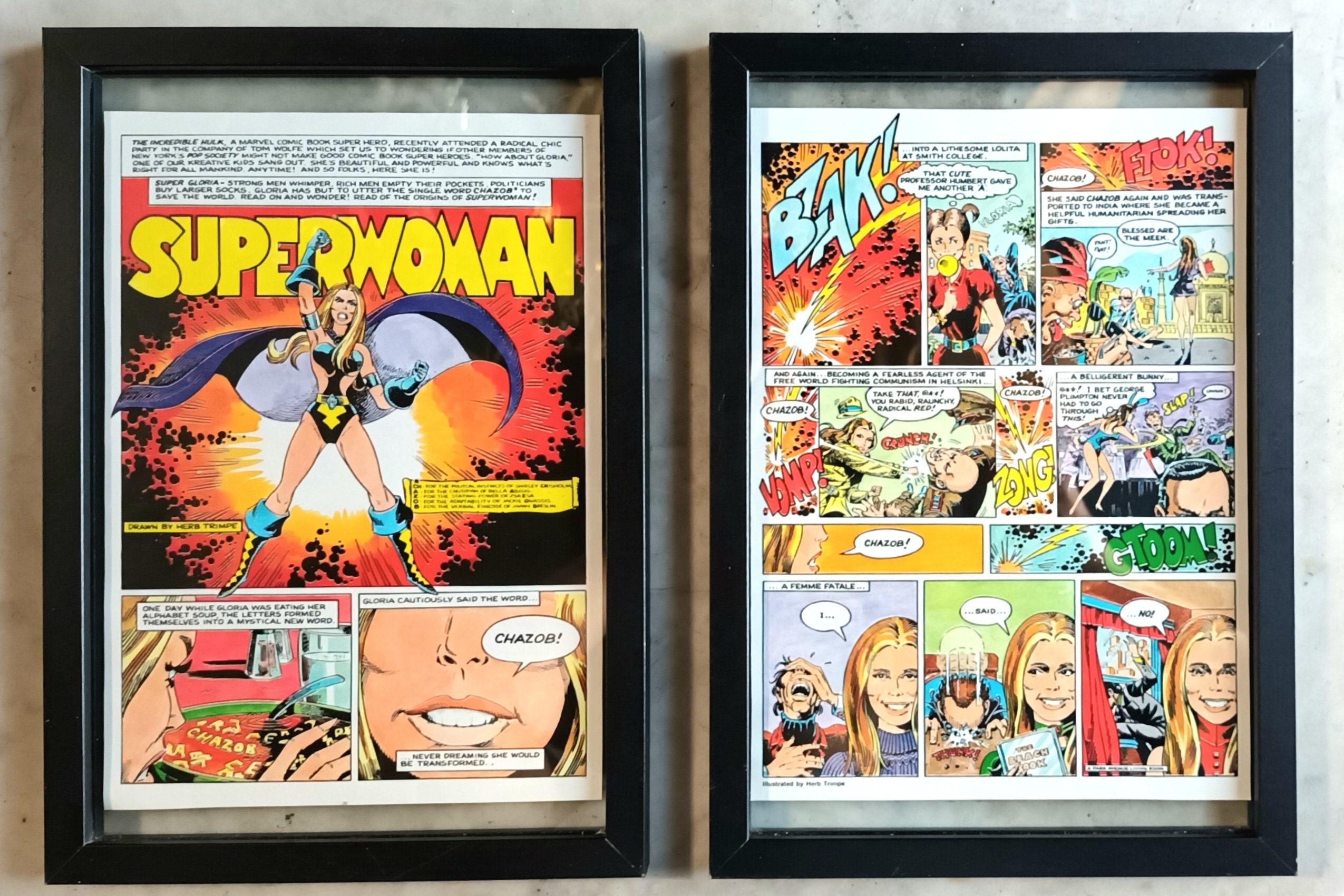 The American Feminist Activist Gloria Steinem as Superwoman 3 Comic ...