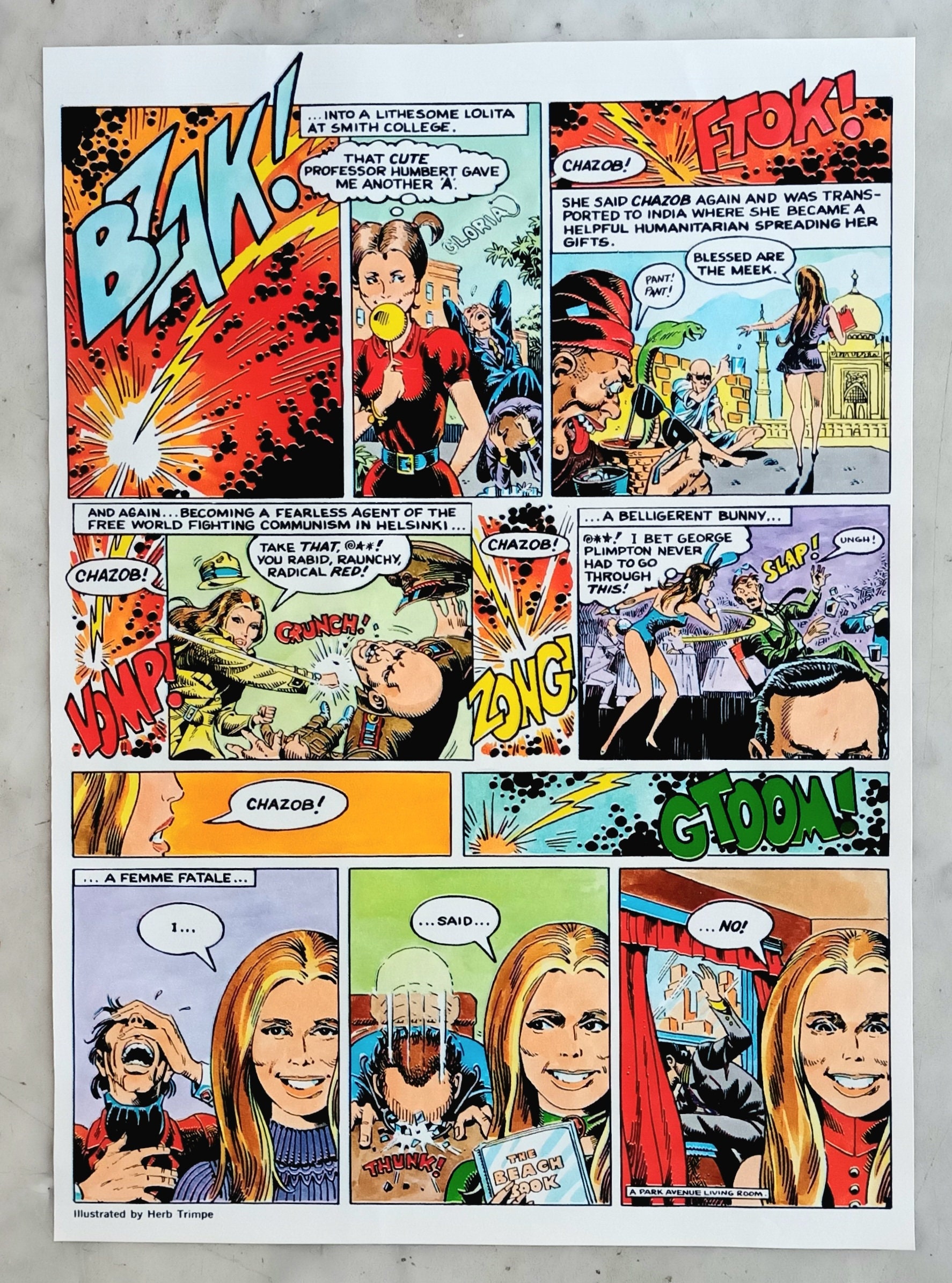 The American Feminist Activist Gloria Steinem as Superwoman 3 Comic ...