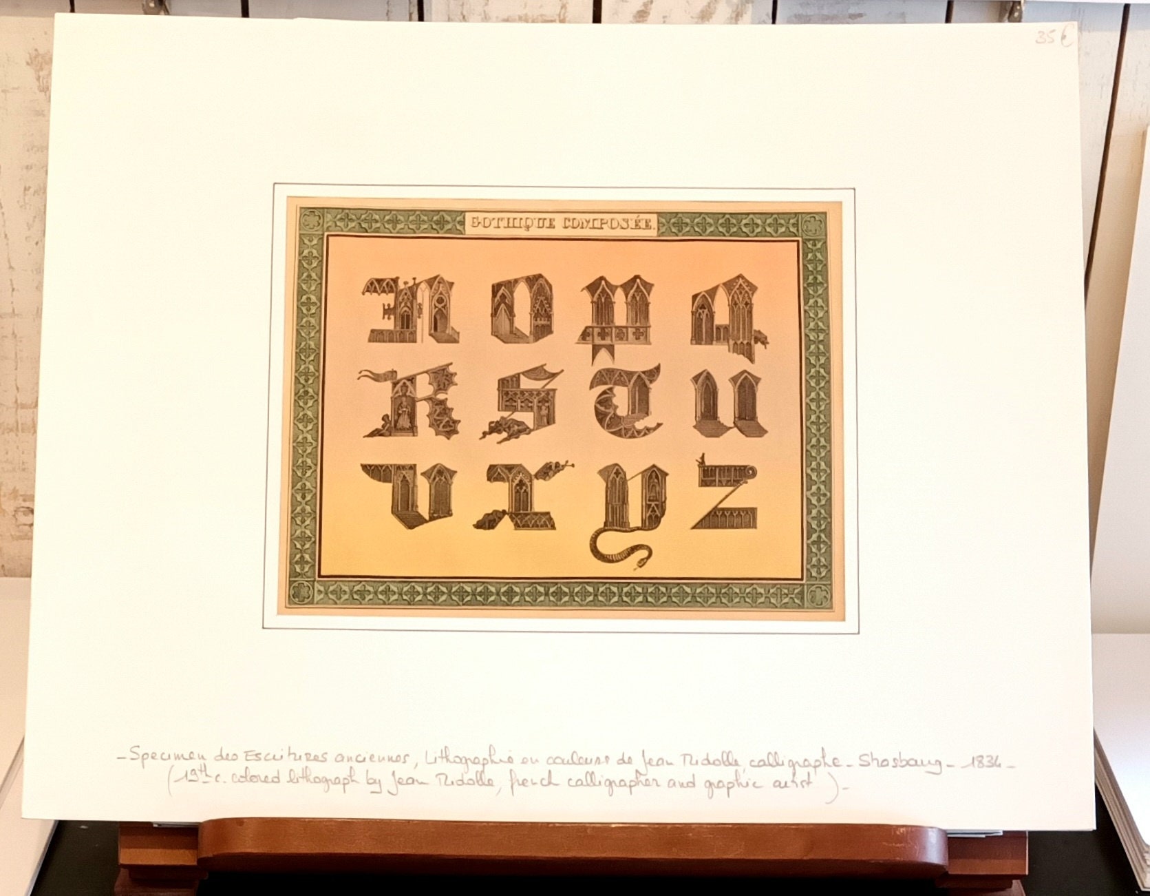 Ancient Typography Gothic Compound Original Color - Etsy