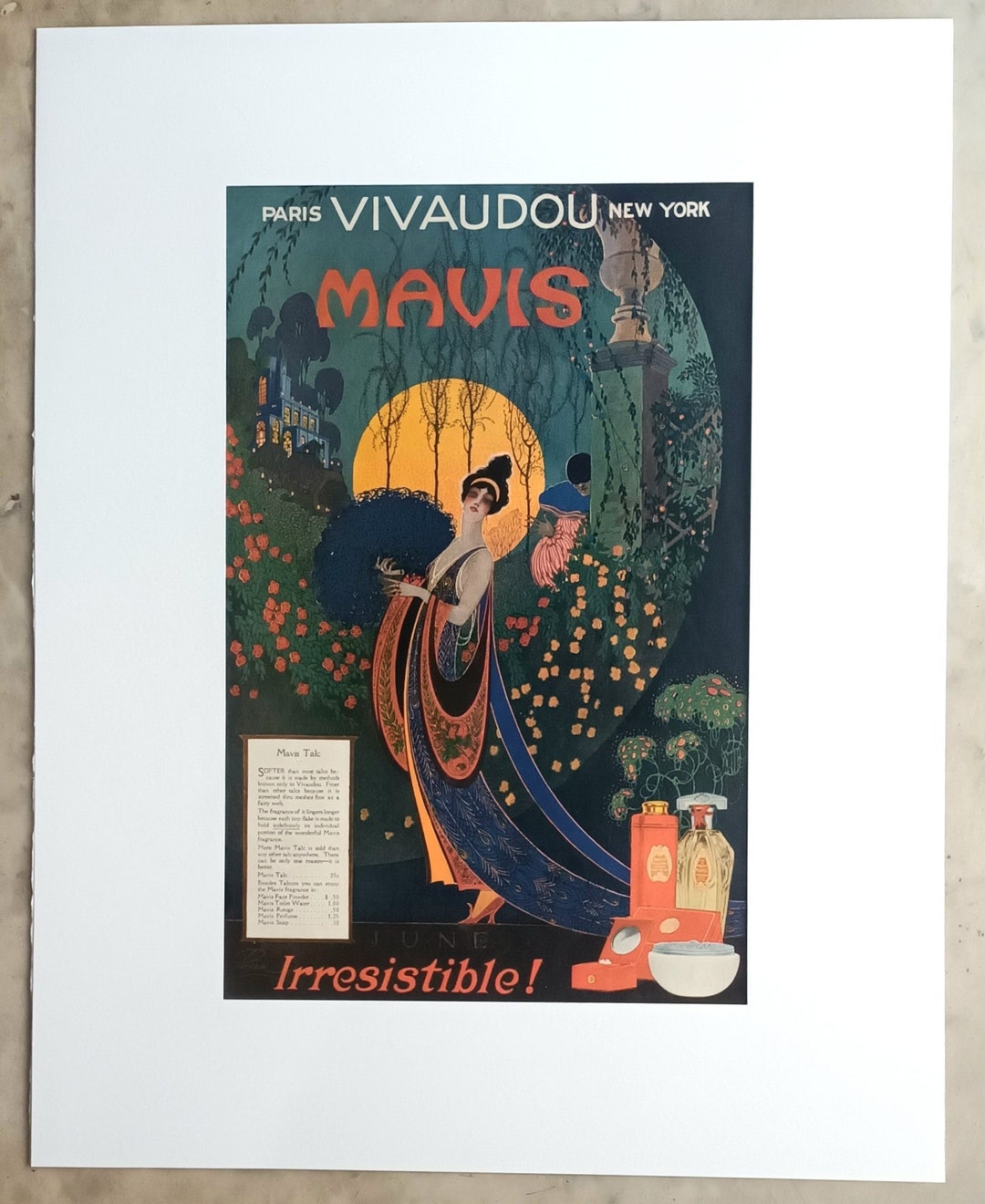 Magnificent Original Art Nouveau Print From June 1920 Designed by Fred ...