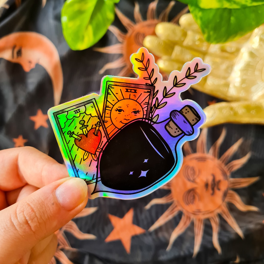 Poisonous Prediction Holographic Sticker Witchy Sticker - Etsy