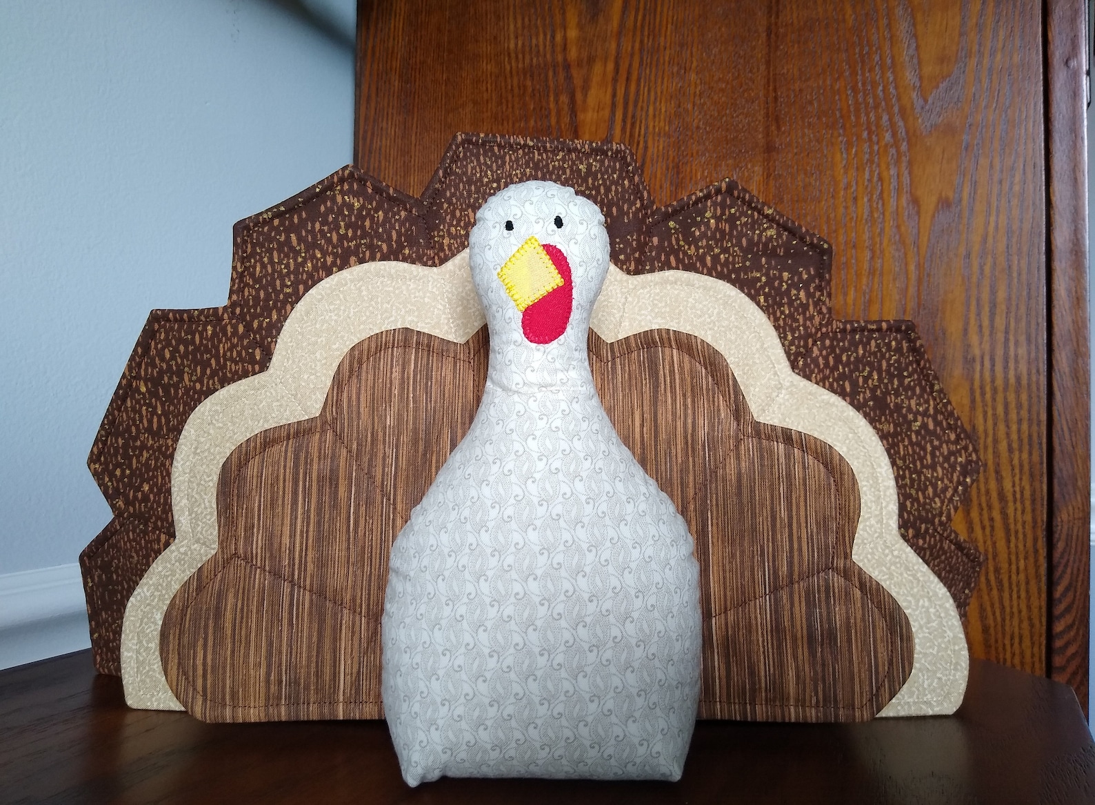 Thanksgiving Plush Turkey Centerpiece. OOAK 10 X | Etsy