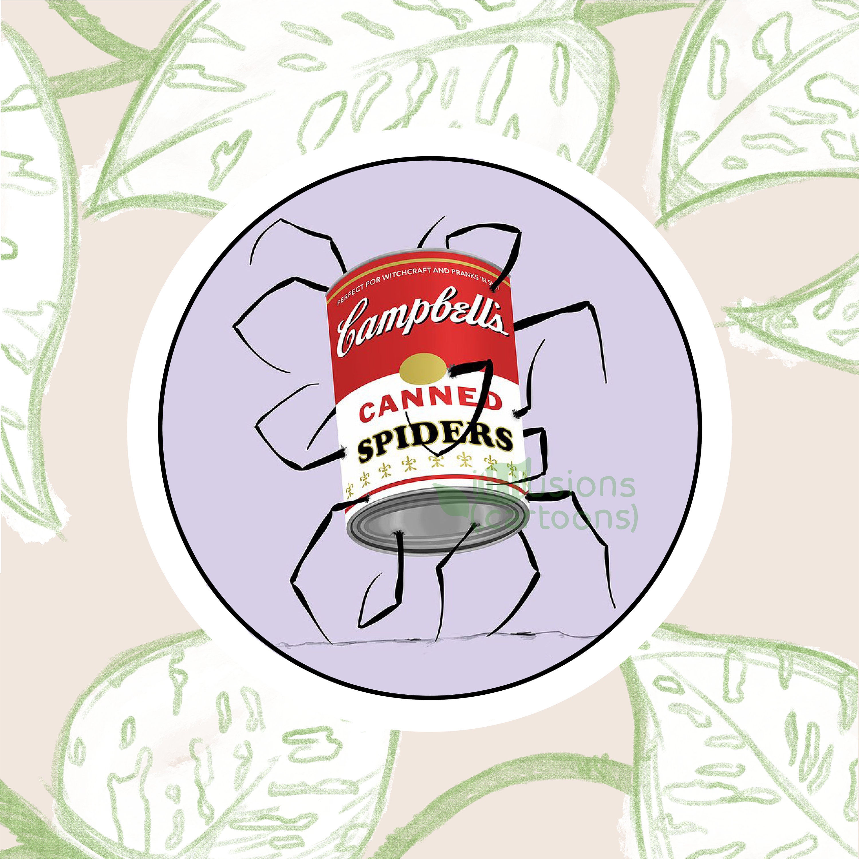 Canned Spiders Pin, Button, Funny, Pop Art, Spiders, Andy Warhol, Pin ...
