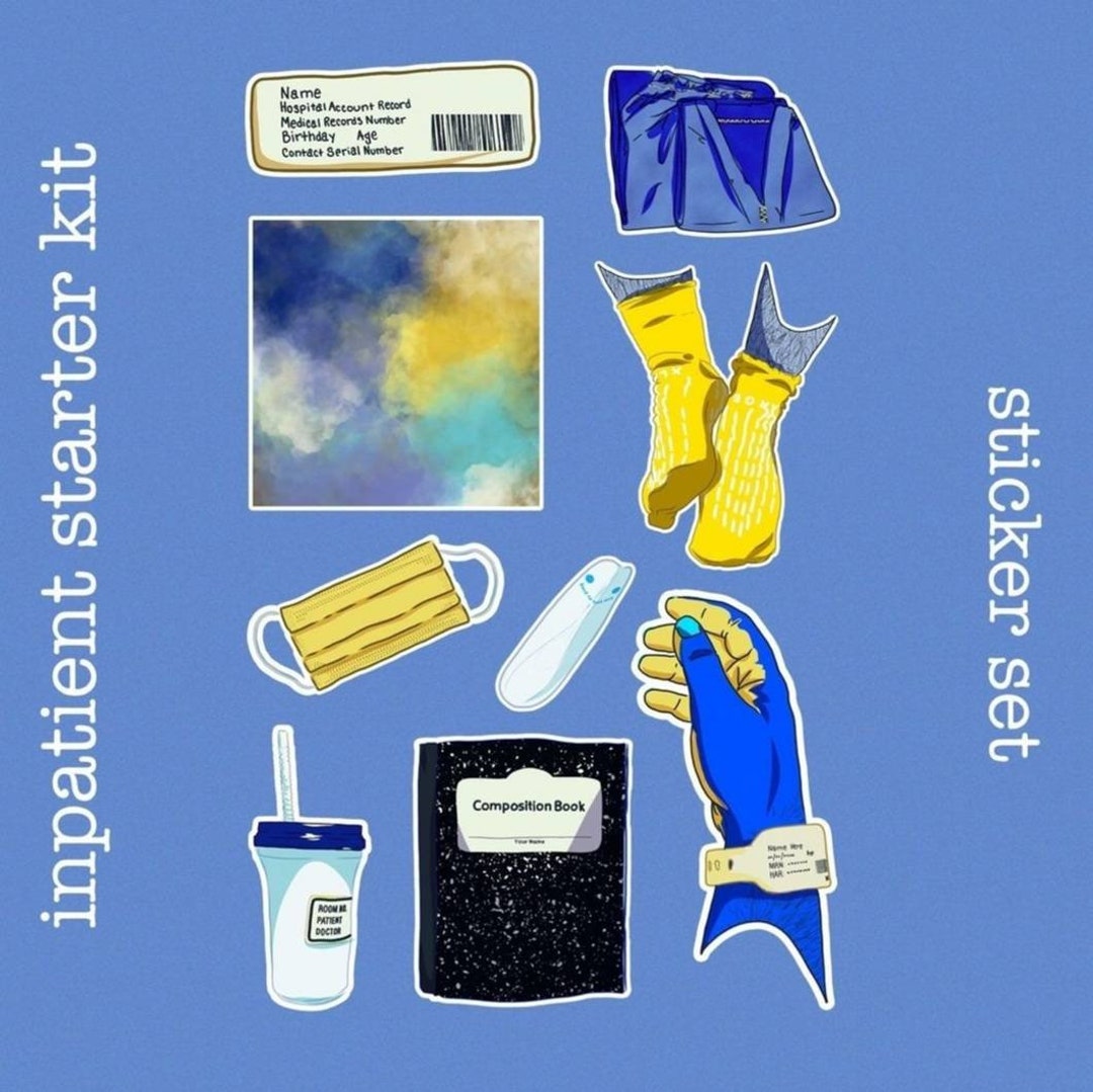 Inpatient Sticker Set - Psych Ward Starter Pack - Etsy