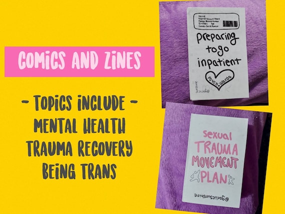 Zines Comics Psych Ward Trans and Recovery Focused - Etsy