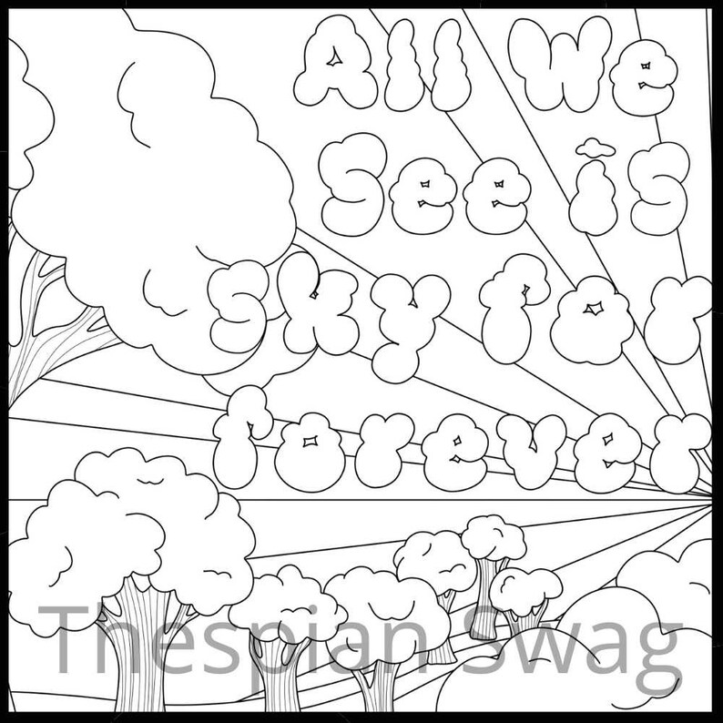 Dear Evan Hansen Inspired Coloring Pages - Etsy