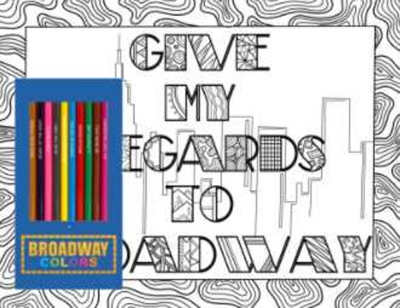 Broadway Colors and Pages Bundle - Etsy