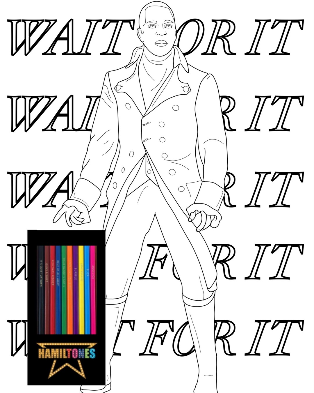 Hamiltones and Coloring Pages Bundle- Set Two - Etsy