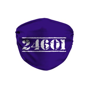 Prisoner 24601 Face Mask - Etsy