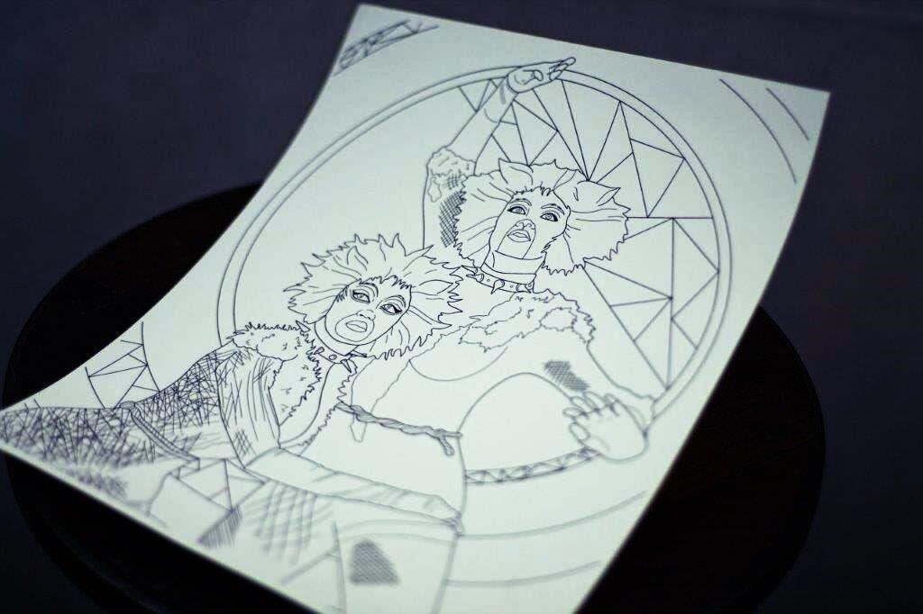 CATS Inspired Coloring Pages – Broadway Musical Art - Etsy