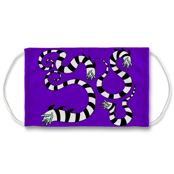 Beetlejuice Face Mask - Etsy